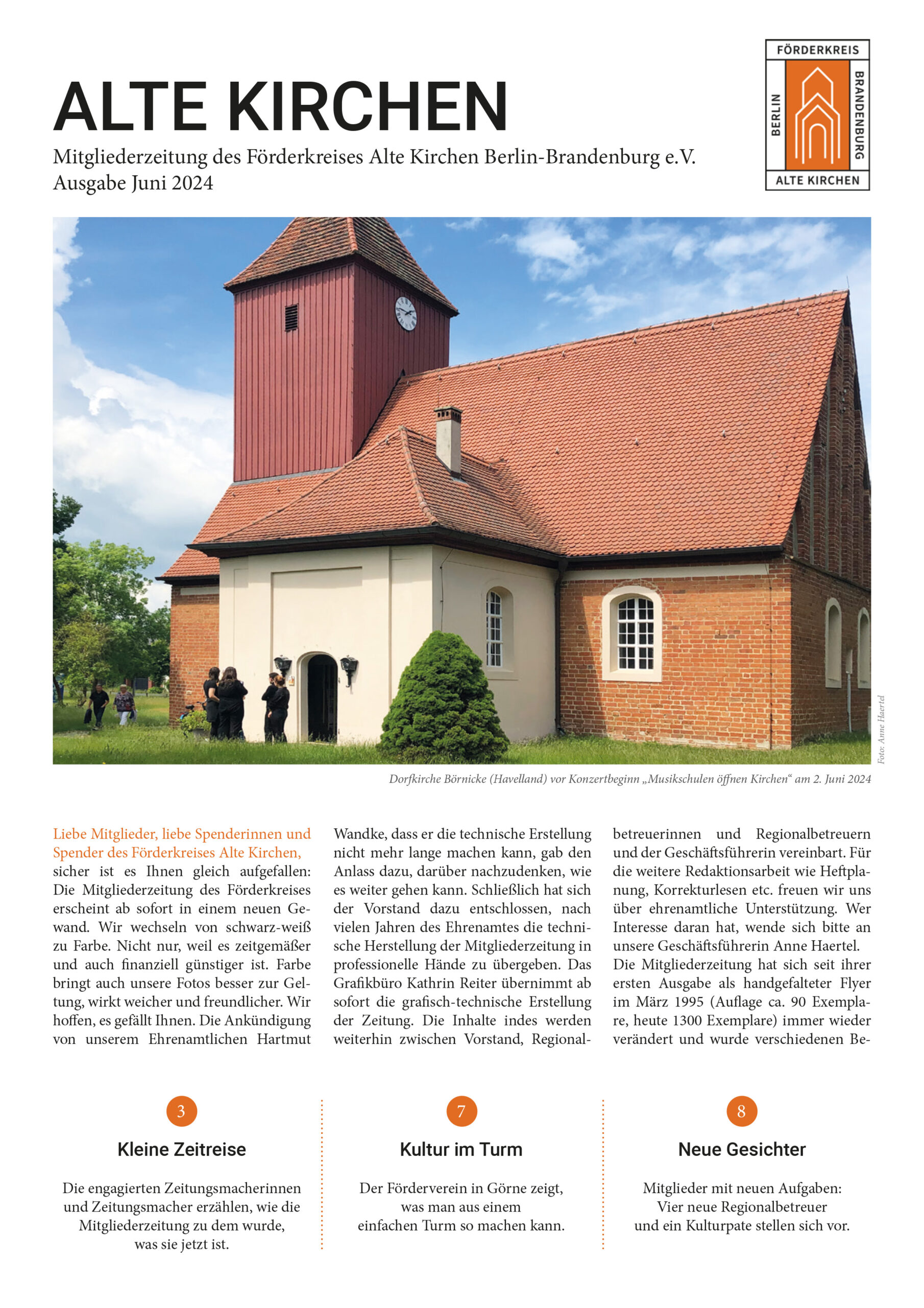 Juni 2024 – Mitteilungsblatt „Alte Kirchen“ – Förderkreis Alte Kirchen Berlin-Brandenburg e.V.